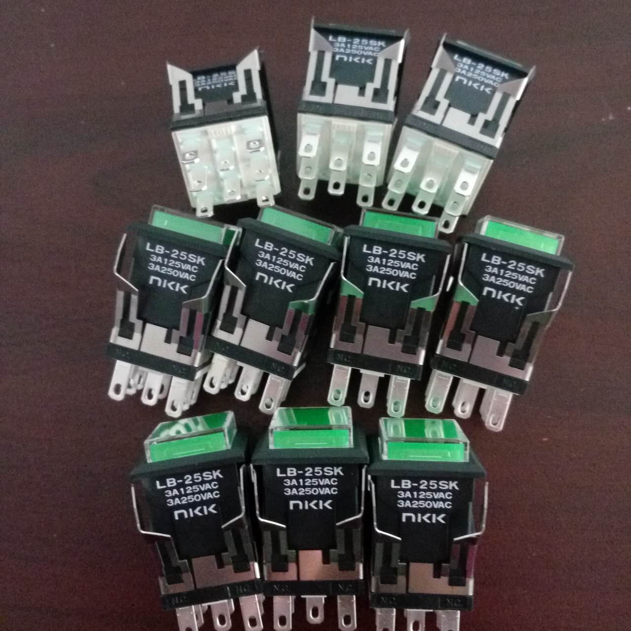 Japan imported NKK light button switch, LB15SK self reset light button ...