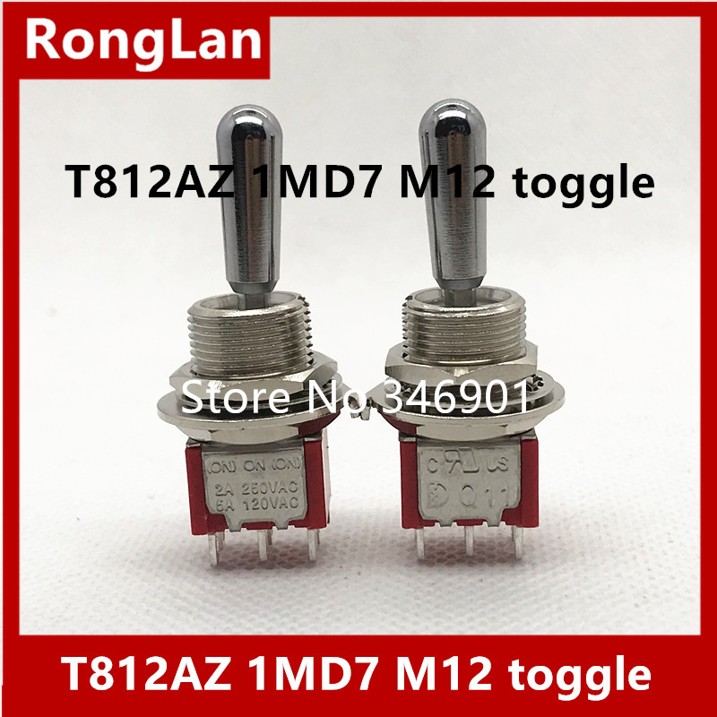 T812AZ trigger dual three channel double toggle switch reset M12 bulk ...